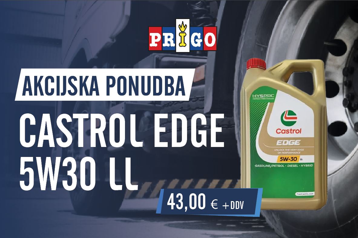 CASTROL EDGE 5W30 LL | Prigo. Vaš partner za brezskrbno mobilnost.