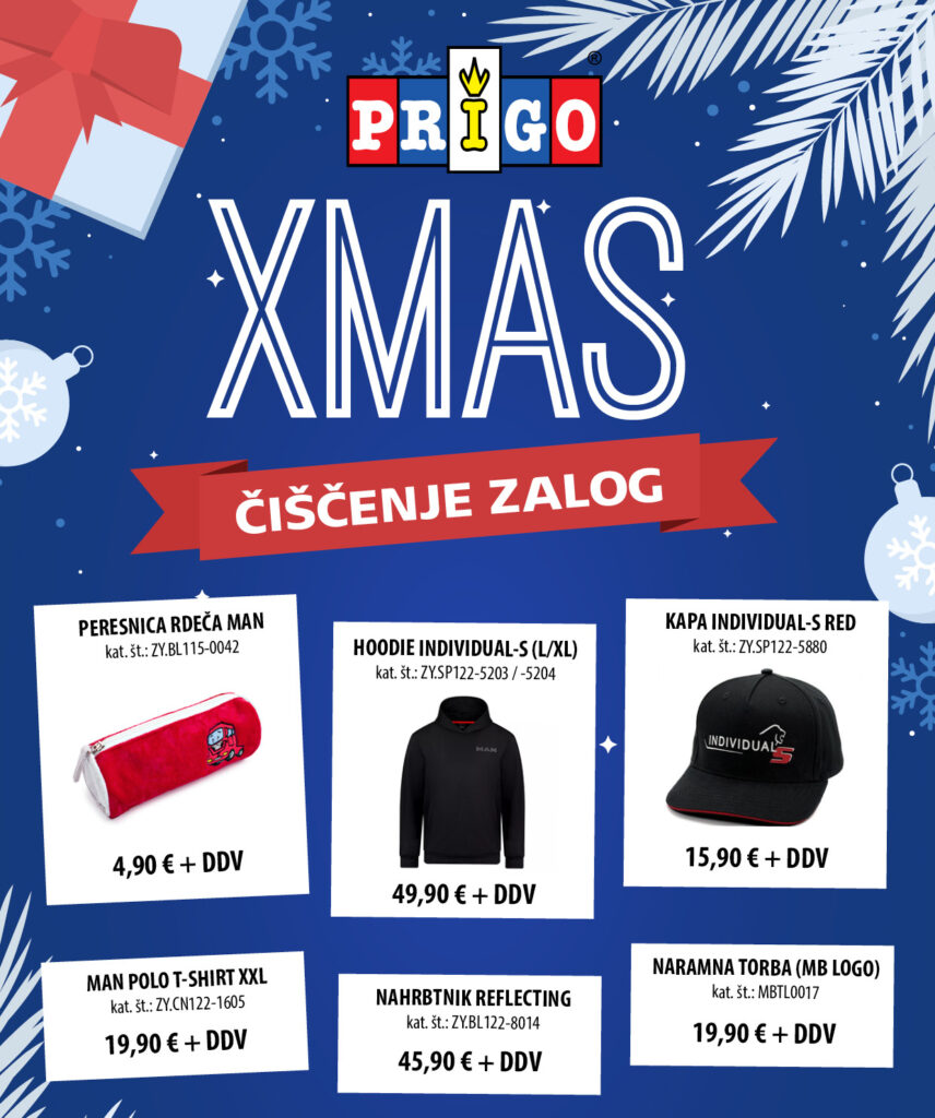 XMAS PRIGO ČIŠČENJE ZALOGE | Prigo. Vaš partner za brezskrbno mobilnost.